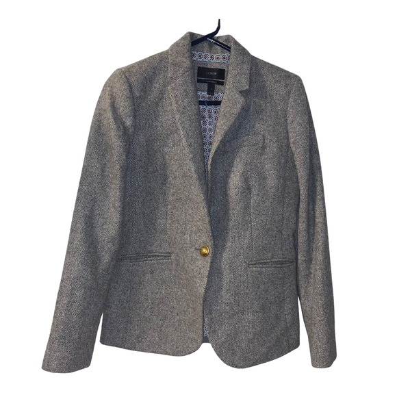J. Crew | Jackets & Coats | J Crew Womens Preppy Campbell Blazer Jacket ...